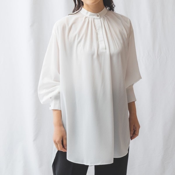 ナラカミーチェ（NARACAMICIE）/シャドードットチュニックブラウス