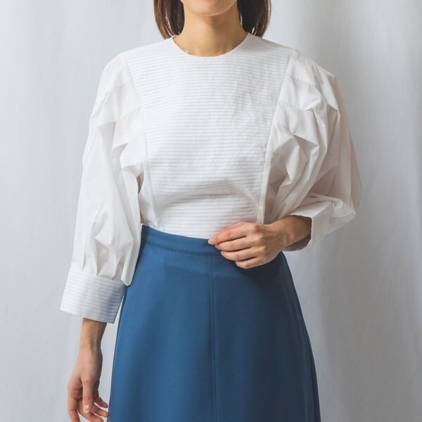 ナラカミーチェ（NARACAMICIE）/ピエゴリーネボリューム七分袖ブラウス