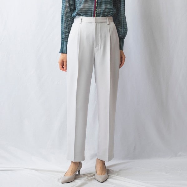 ナラカミーチェ（NARACAMICIE）/【NARACAMICIE】パウダーツイルストレッチテーパードパンツ