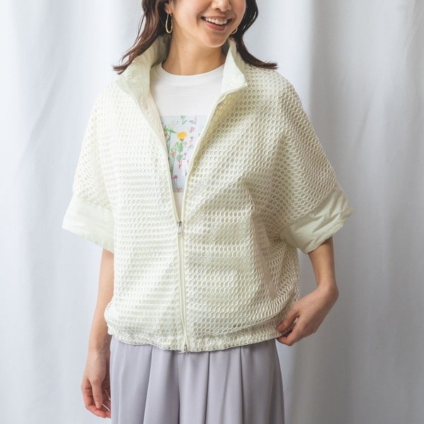 ナラカミーチェ（NARACAMICIE）/【Selected by N’s】LANDI メッシュ半袖ブルゾン