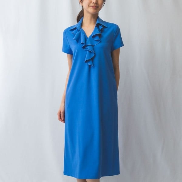 ナラカミーチェ（NARACAMICIE）/【NARACAMICIE】衿付きフリルワンピース