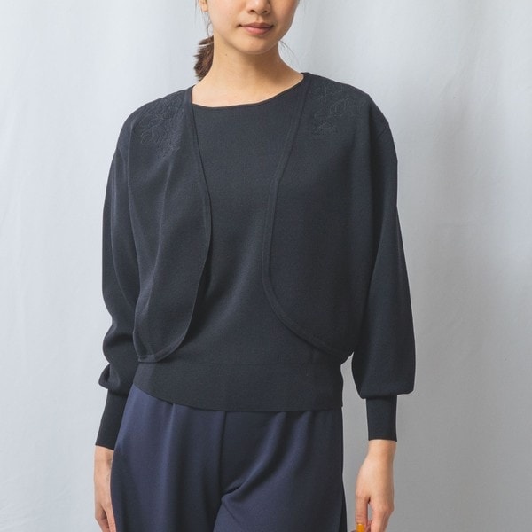 ナラカミーチェ（NARACAMICIE）/【NARACAMICIE】NERO 刺繍ボレロ