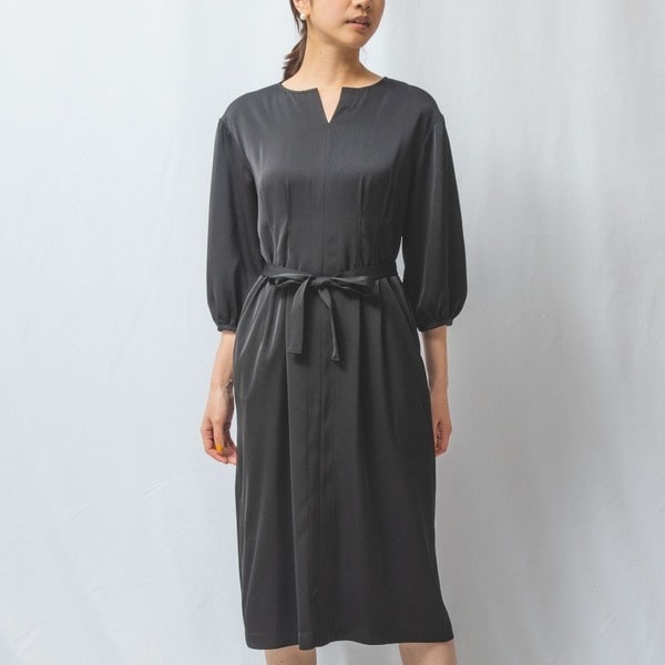 ナラカミーチェ（NARACAMICIE）/【NARACAMICIE】NERO タックラフワンピース