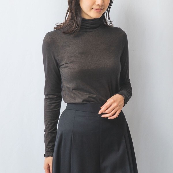 ナラカミーチェ（NARACAMICIE）/【NARACAMICIE】ハイネックラメインナー