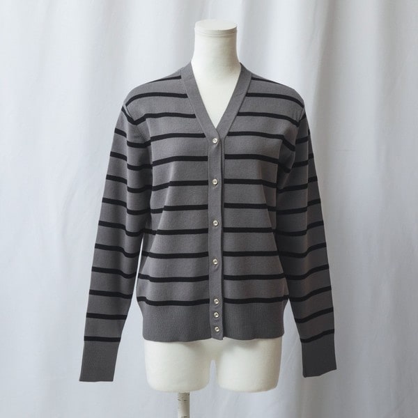 ナラカミーチェ（NARACAMICIE）/【See she me】ボーダーVカーディガン