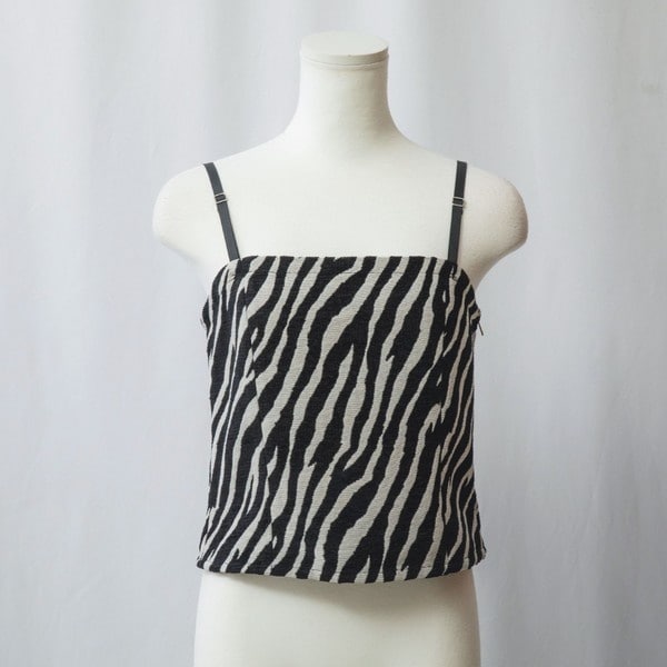 ナラカミーチェ（NARACAMICIE）/【See she me】ゼブラジャガードビスチェ