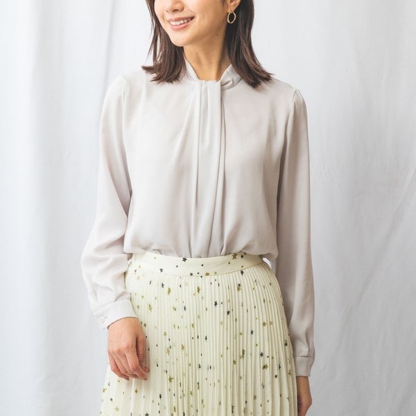 ナラカミーチェ（NARACAMICIE）/【NARACAMICIE】サテンフロントギャザーブラウス