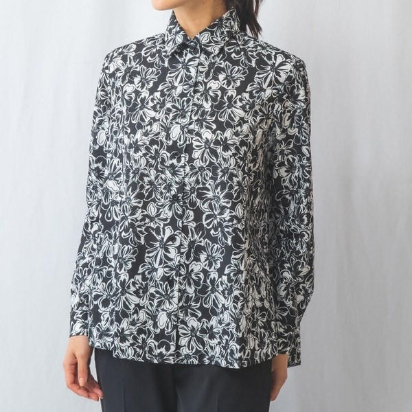 ナラカミーチェ（NARACAMICIE）/【NARACAMICIE】フラワーモチーフ長袖シャツ