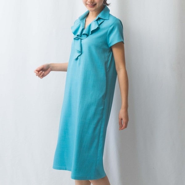 ナラカミーチェ（NARACAMICIE）/【NARACAMICIE】襟付きフリルワンピース