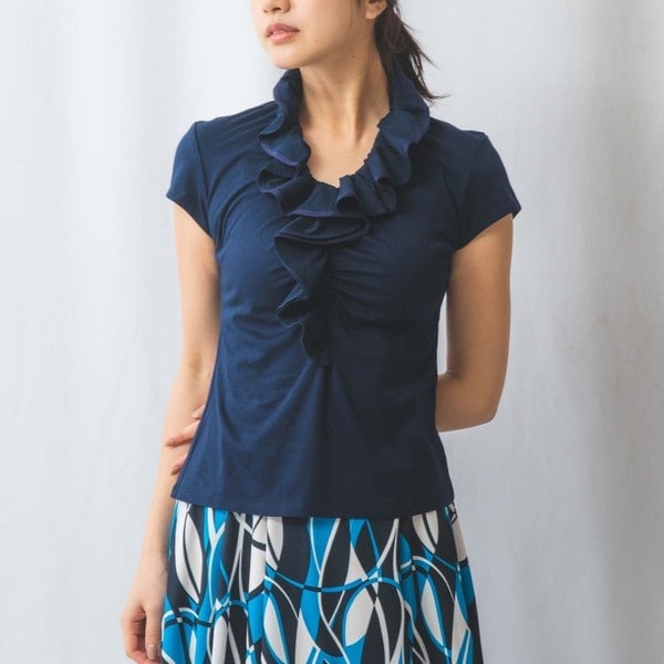 ナラカミーチェ（NARACAMICIE）/【NARACAMICIE】60スムースフリルカットソー