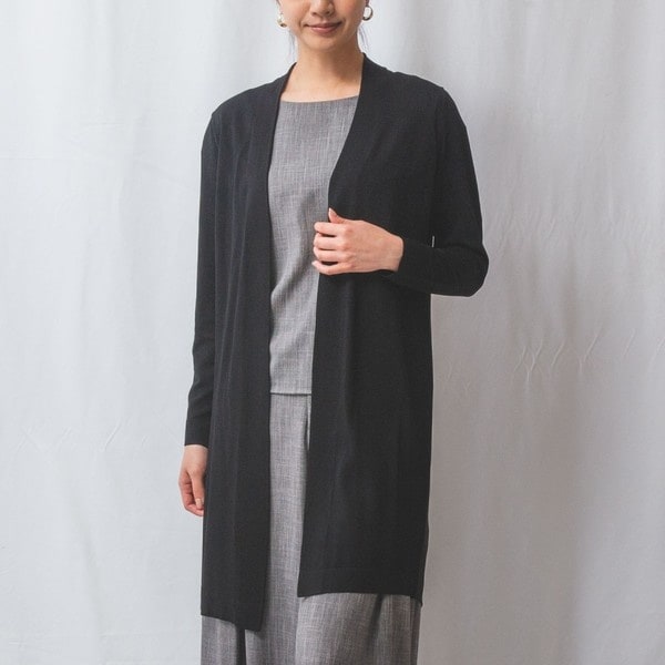 ナラカミーチェ（NARACAMICIE）/【NARACAMICIE】布帛コンビロングカーディガン