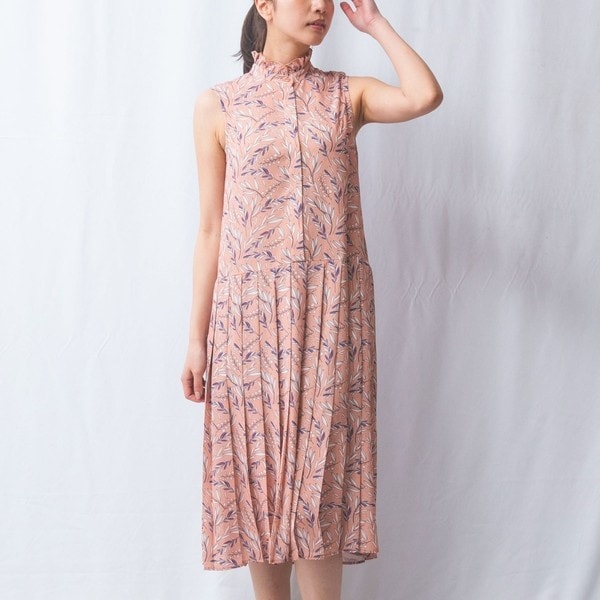 ナラカミーチェ（NARACAMICIE）/【NARACAMICIE】リーフプリントプリーツワンピース