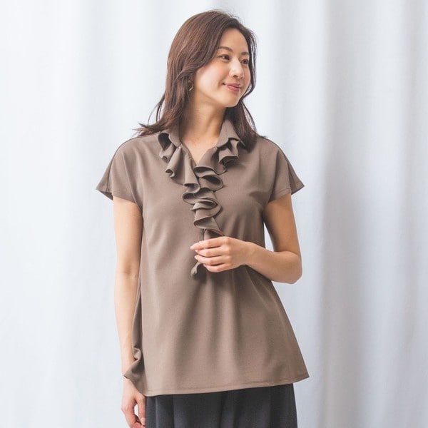 ナラカミーチェ（NARACAMICIE）/【NARACAMICIE】NEROフリルチュニックカットソー