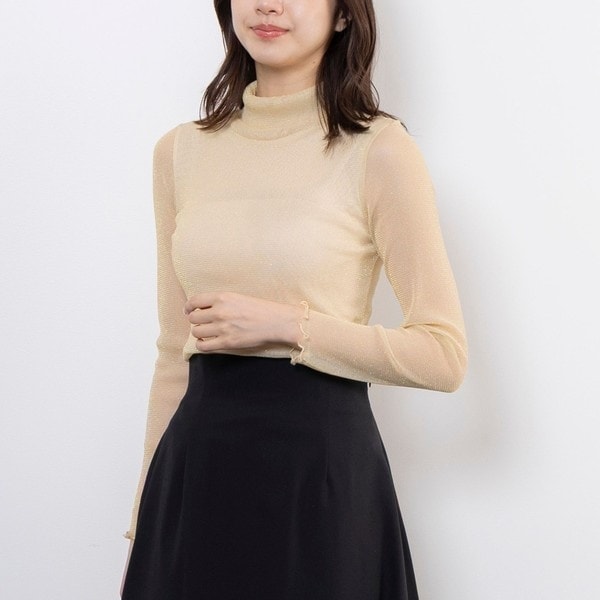 ナラカミーチェ（NARACAMICIE）/【NARACAMICIE】ラメチュールタートルプルオーバー