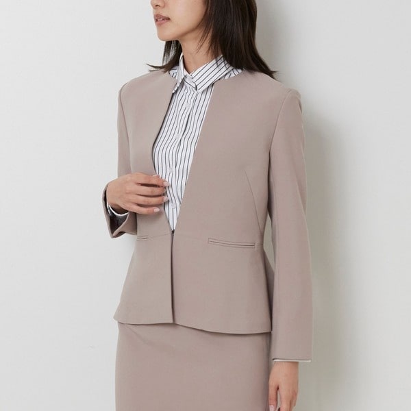 ナラカミーチェ（NARACAMICIE）/【NARACAMICIE】【セットアップ対応】ノーカラージャケット