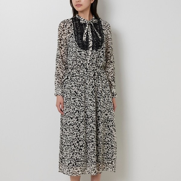 ナラカミーチェ（NARACAMICIE）/【NARACAMICIE】レース×ラメドットワンピース