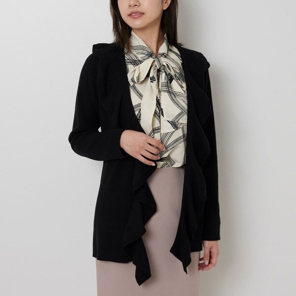 ナラカミーチェ（NARACAMICIE）/【NARACAMICIE】フリルカーディガン