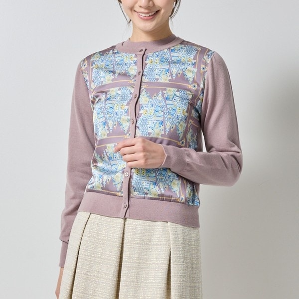 ナラカミーチェ（NARACAMICIE）/【NARACAMICIE】GENIUS森柄ニットカーディガン