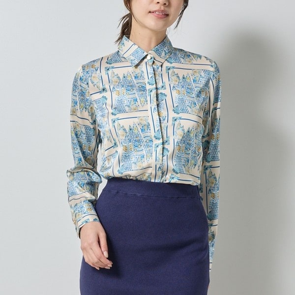 ナラカミーチェ（NARACAMICIE）/【NARACAMICIE】GENIUS森柄長袖シャツ