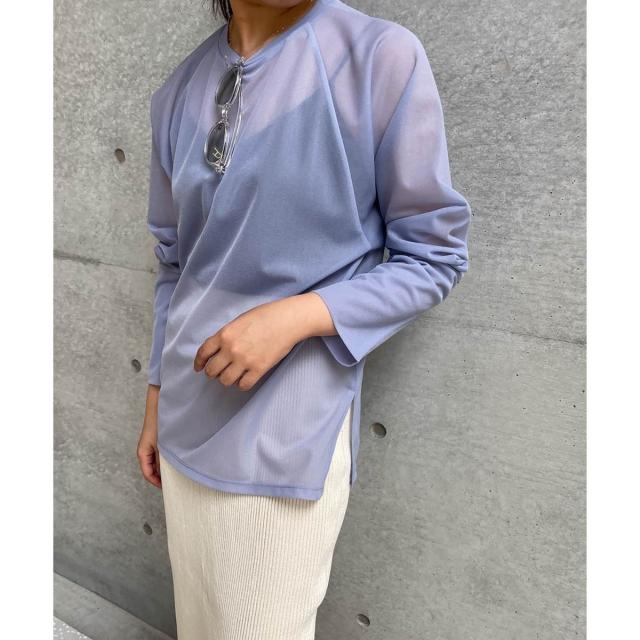 ケティシェリー（ketty cherie）/シアーラグランロンTシャツ ≪手洗い可能≫