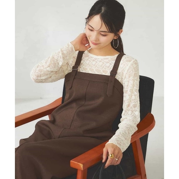 アー・ヴェ・ヴェ（a．v．v）/【洗える】Iラインサスペンダー付きジャンスカ