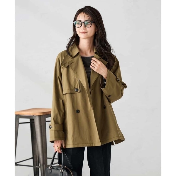 アー・ヴェ・ヴェ（a．v．v）/【微撥水】ミドルトレンチコート