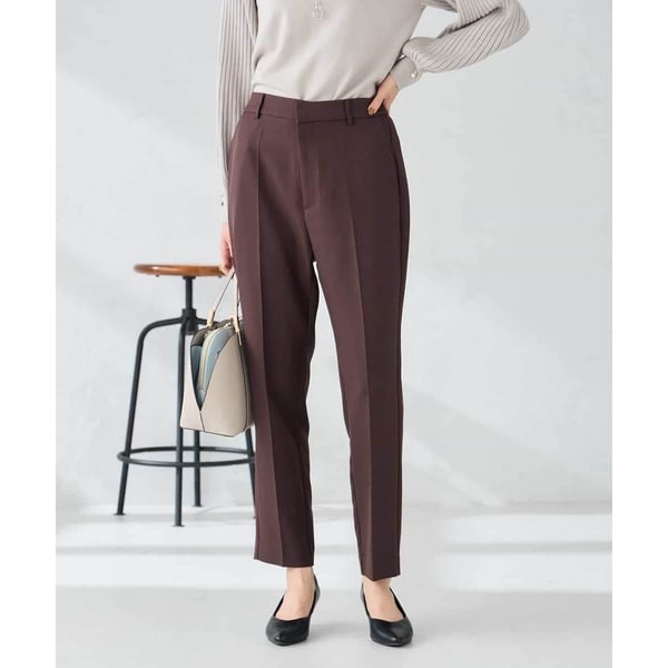 アー・ヴェ・ヴェ（a．v．v）/【洗える/イージーケア/ストレッチ】パウダーツイルテーパードパンツ