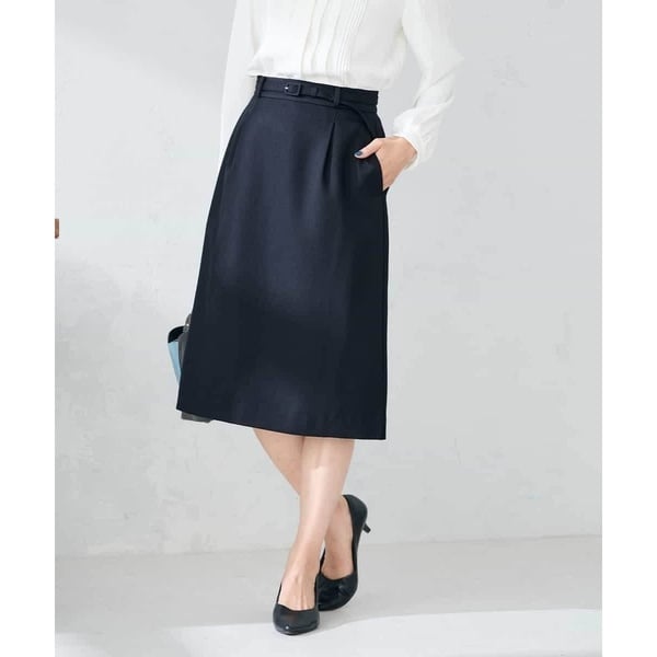 アー・ヴェ・ヴェ（a．v．v）/【洗える/イージーケア/ストレッチ】パウダーツイルタイトスカート
