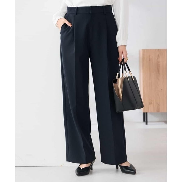 アー・ヴェ・ヴェ（a．v．v）/【洗える/ストレッチ/セットアップ対応】ダブルクロスワイドパンツ