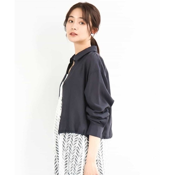 MK ミッシェルクラン（MK MICHEL  ）/ショート丈シャツブルゾン/洗える