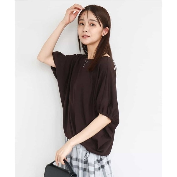 MK ミッシェルクラン（MK MICHEL  ）/ドロストデザインドルマンスリーブカットソー/UVカット/接触冷感/洗える