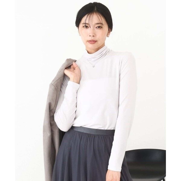 MK ミッシェルクラン（MK MICHEL  ）/【レイヤードにおすすめ/洗える】ハイネックシアーカットソー