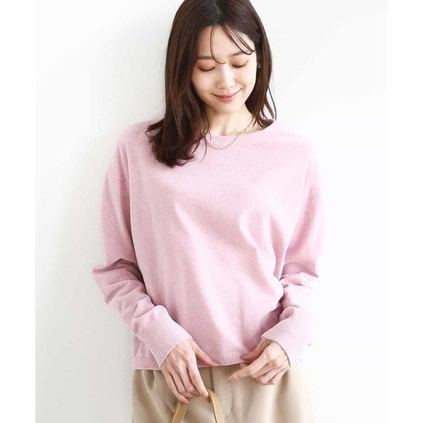 MK ミッシェルクラン（MK MICHEL  ）/モールヤーンボートネックニット/洗える