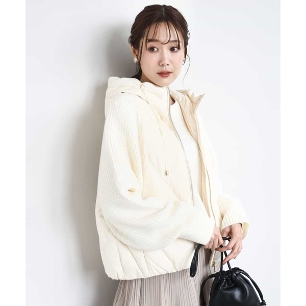 MK ミッシェルクラン（MK MICHEL  ）/＜追加＞【今年も登場/本命コート】ニットスリーブダウンブルゾン