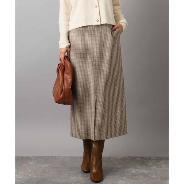 MK ミッシェルクラン（MK MICHEL  ）/【トレンド/洗える】ガンクラブチェック柄ナロースカート