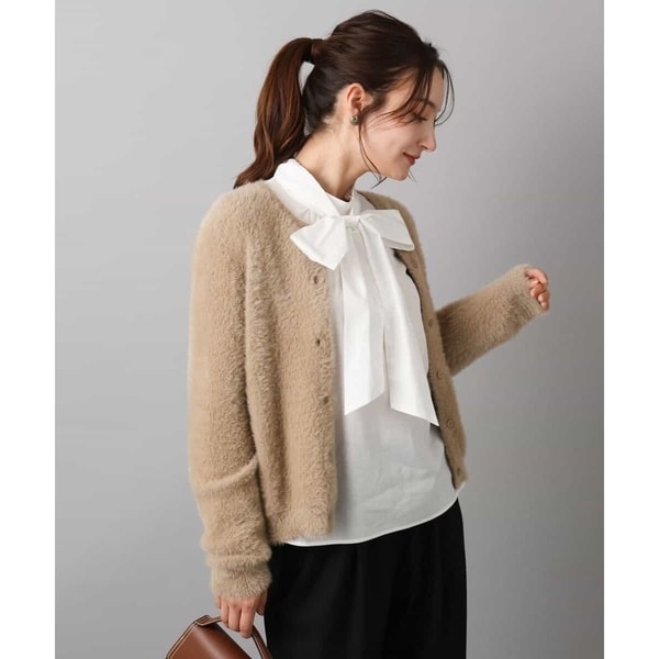 MK ミッシェルクラン（MK MICHEL  ）/【ふわふわニット/洗える】フェザーニットカーディガン