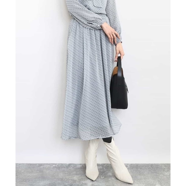 MK ミッシェルクラン（MK MICHEL  ）/【こなれSETUP/洗える】チェック柄シフォンスカート