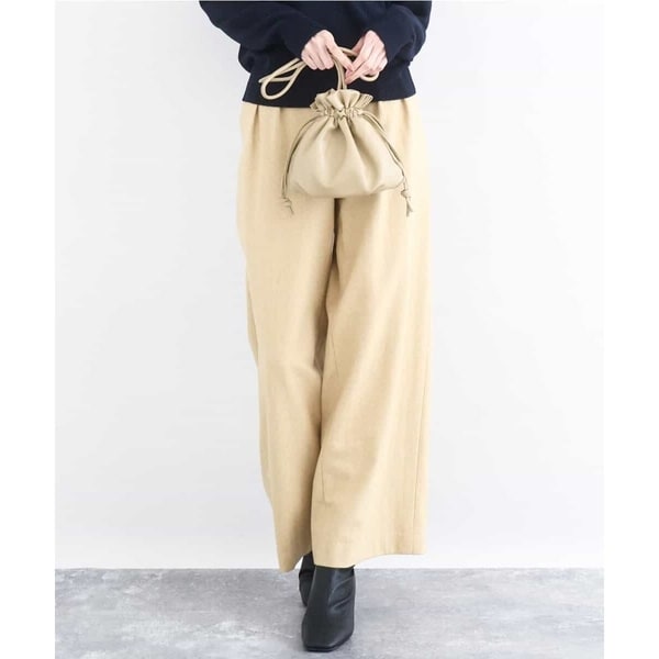 MK ミッシェルクラン（MK MICHEL  ）/カラーツイードワイドパンツ/洗える