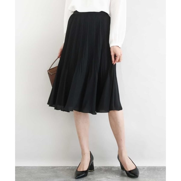 MK ミッシェルクラン（MK MICHEL  ）/リバーシブルシフォンプリーツスカート/洗える