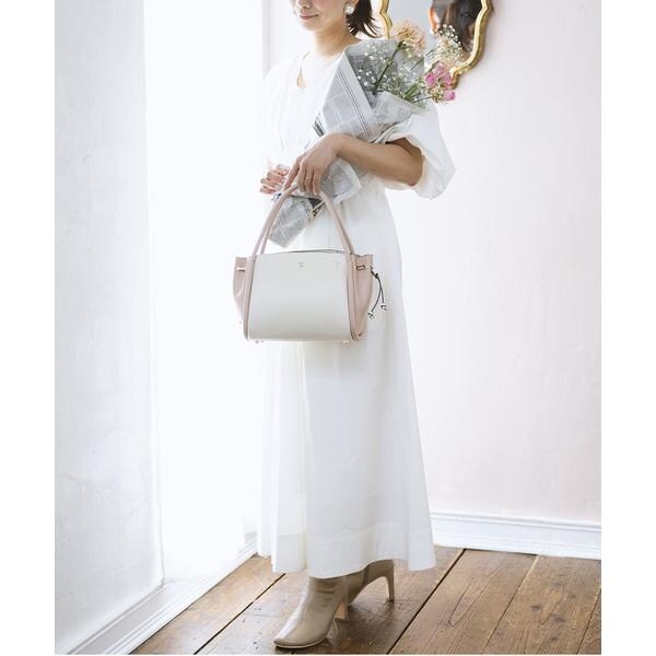 サマンサタバサ（Samantha Thavasa）/バイカラーサイド巾着 ハンドバッグ