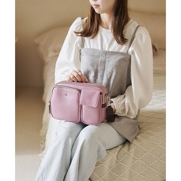 サマンサタバサ（Samantha Thavasa）/新スタッズスクエアショルダーバッグ