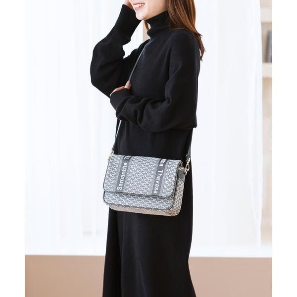 サマンサタバサ（Samantha Thavasa）/ステッチワークジャガード ショルダーバッグ