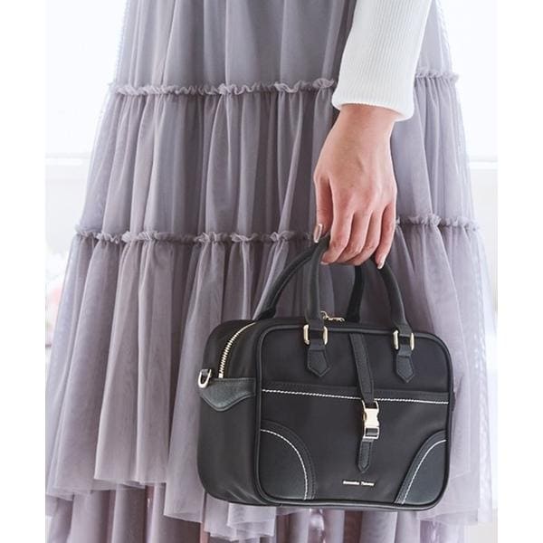 サマンサタバサ（Samantha Thavasa）/ナイロン×合皮 ハンドバッグ