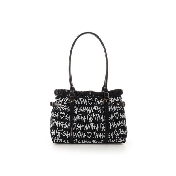 サマンサタバサ（Samantha Thavasa）/スクリッタ柄 サマンサ ルプリュ・ミニョン トートバッグ[Revival Collection]