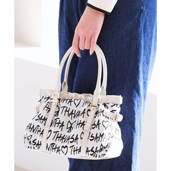 サマンサタバサ（Samantha Thavasa）/スクリッタ柄 サマンサ ルプリュ・ミニョン ハンドバッグ[Revival Collection]