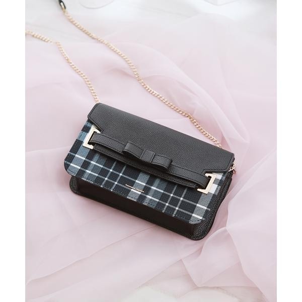 サマンサタバサ（Samantha Thavasa）/チェック柄エムシュシュ ショルダーバッグ 大サイズ