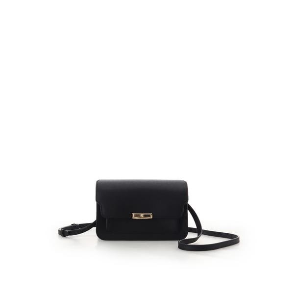 サマンサタバサ（Samantha Thavasa）/リボンモチーフ金具スプリットレザーショルダーバッグ