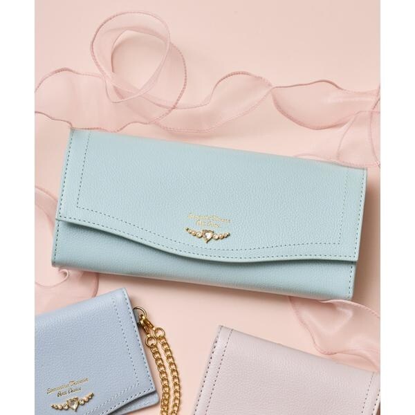 サマンサタバサプチチョイス（Petit Choice）/クリアハートビジュー 長財布