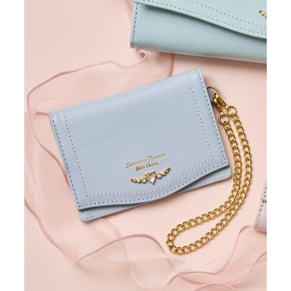 サマンサタバサプチチョイス（Petit Choice）/クリアハートビジュー パスケース