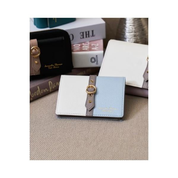 サマンサタバサプチチョイス（Petit Choice）/バイカラーフロントベルト 二つ折り財布